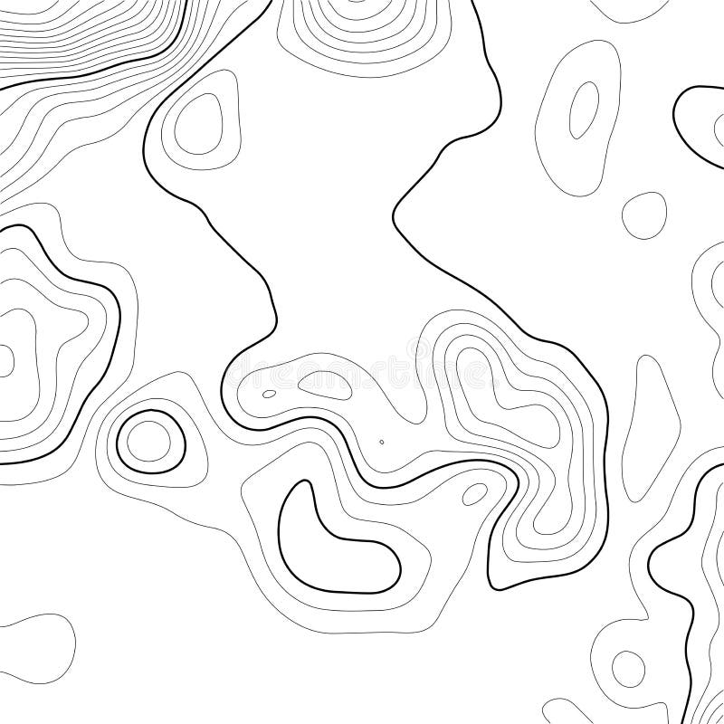 Topographic Map Background. Grid Map. Contour. Vector Illustration ...