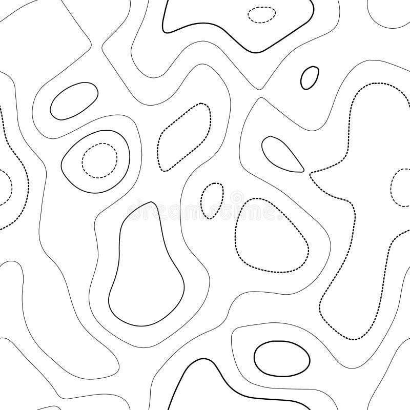 Topographic map lines. stock vector. Illustration of contour - 145667527