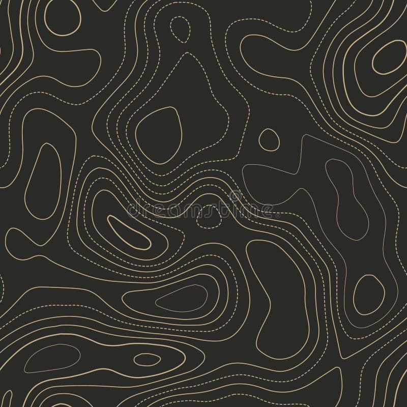 Topographic map lines. stock vector. Illustration of abstract - 142634347