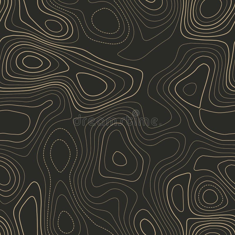 Topographic map lines. stock vector. Illustration of cartography ...