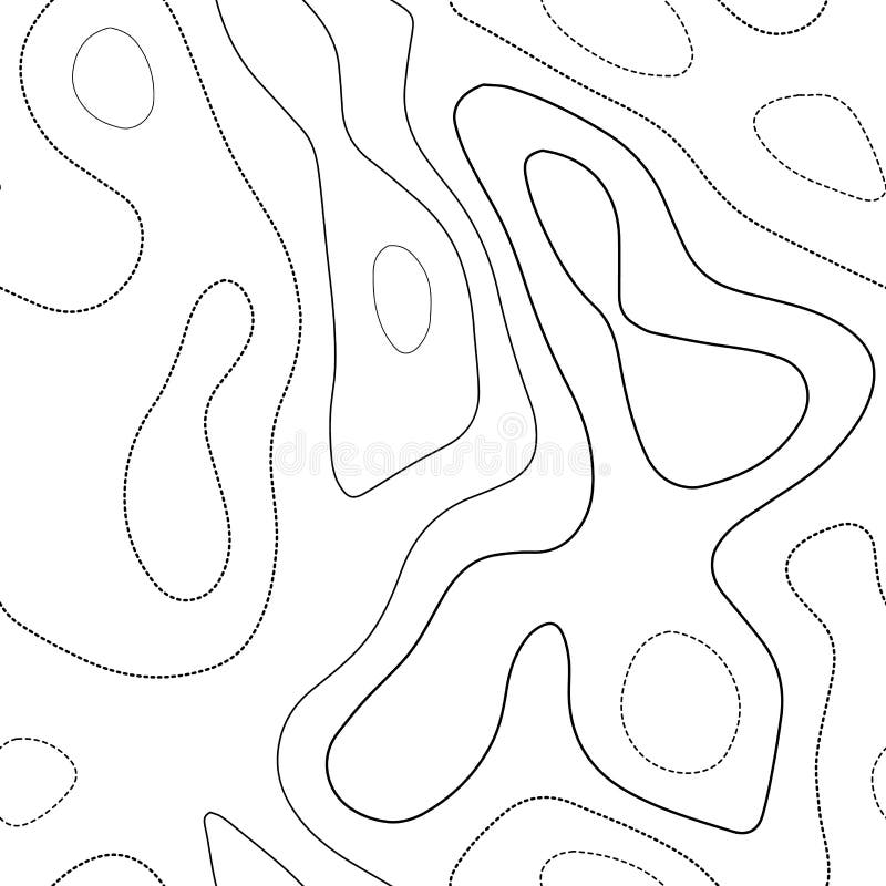 Topographic map lines. stock vector. Illustration of outline - 142634142