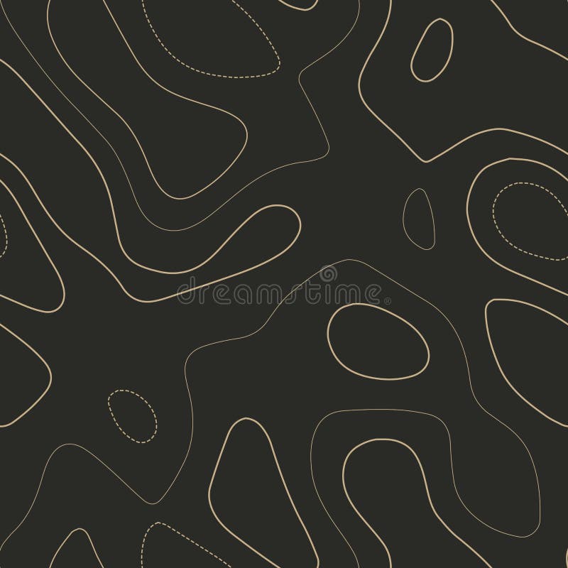 Topographic map lines. stock vector. Illustration of outline - 142634142