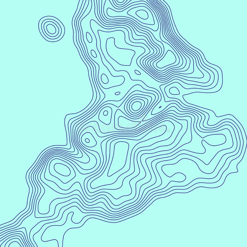 Topographic Map Lines Background. Abstract Vector Illustration Stock ...