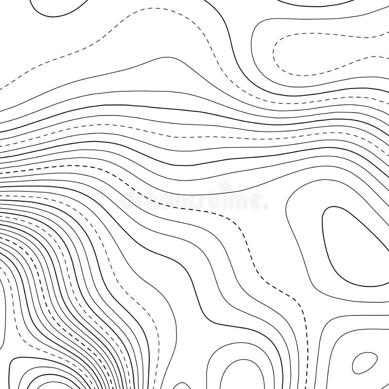 Topographic Map Lines Background. Abstract Vector Illustration Stock ...