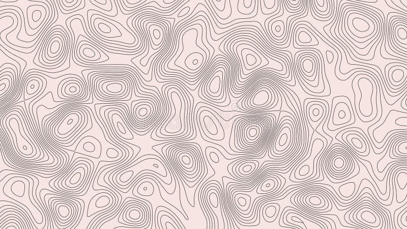 Topographic Map Lines Background. Abstract Vector Illustration. Stock ...