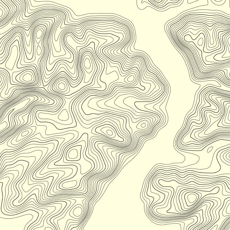 Topographic Map Contour Background. Topo Map with Elevation. Contour ...