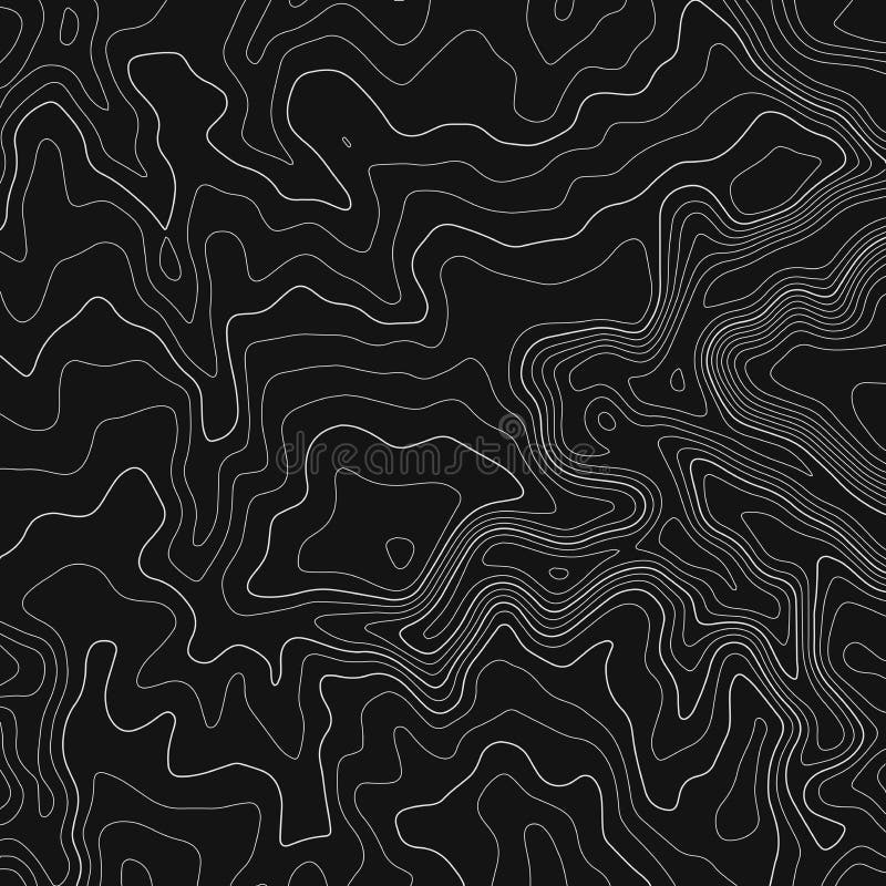 Topographic Map Lines Background. Abstract Illustration Stock ...
