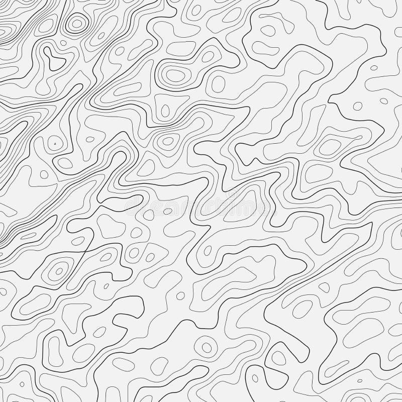 Topographic Map Lines Background. Vector Illustration. Contour Map ...