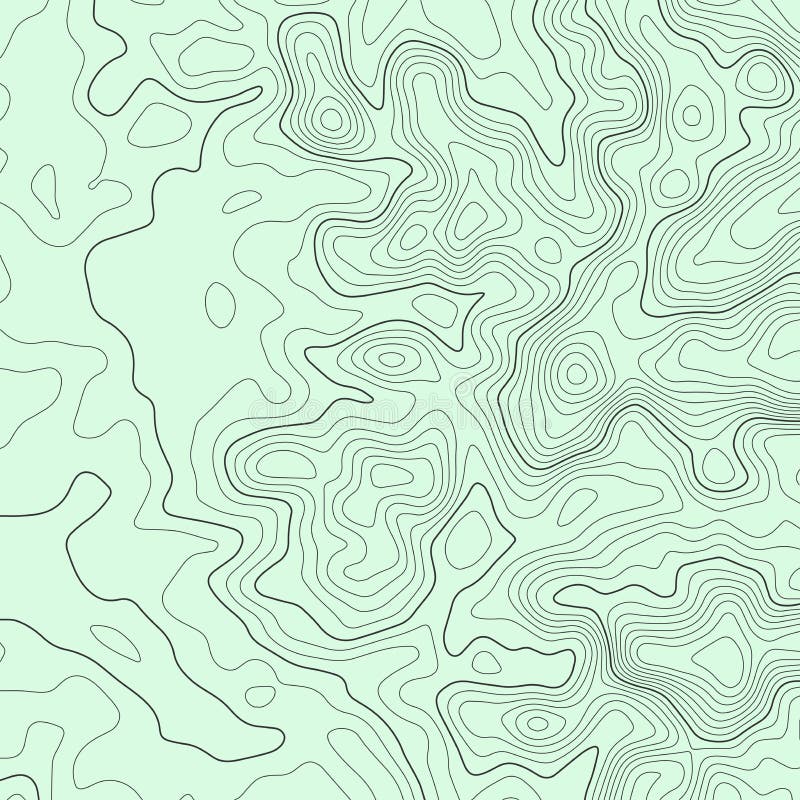 Topographic Map Lines Background. Vector Illustration. Contour Map ...