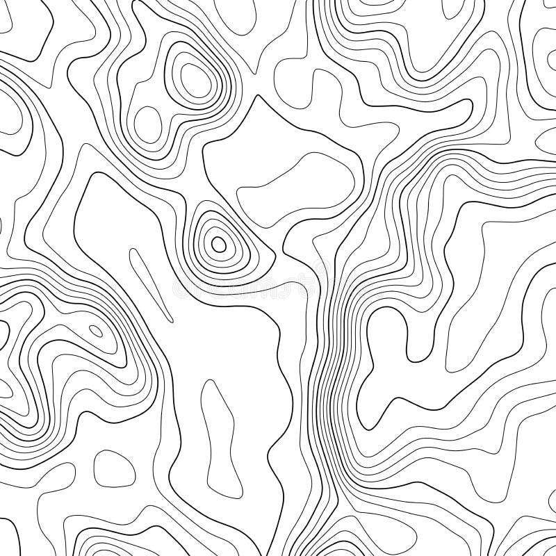 Topographic Map Lines Background. Vector Illustration. Contour Map ...