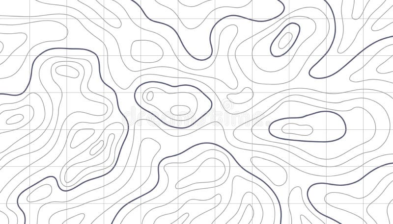 Topographic Map Lines. Topology Outline Contour Stock Vector ...