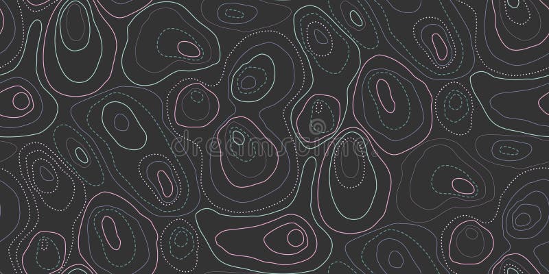 Topographic Map Lines Vector Abstract Stock Vector - Illustration of ...