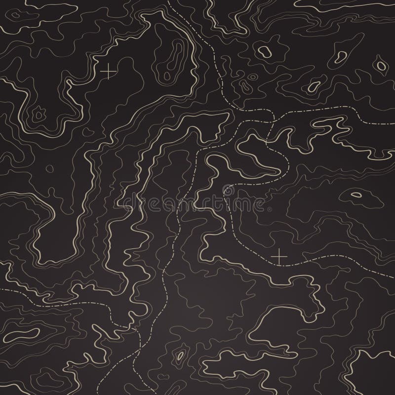 Topographic Map Natural Color Stock Vector - Illustration of projection ...