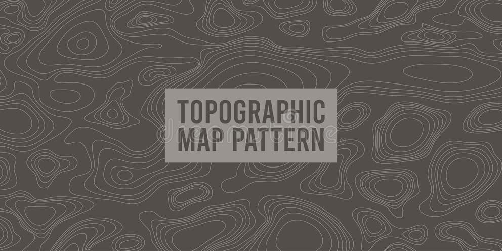 Topographic Map Pattern. Background of the Topographic Map with Contour ...