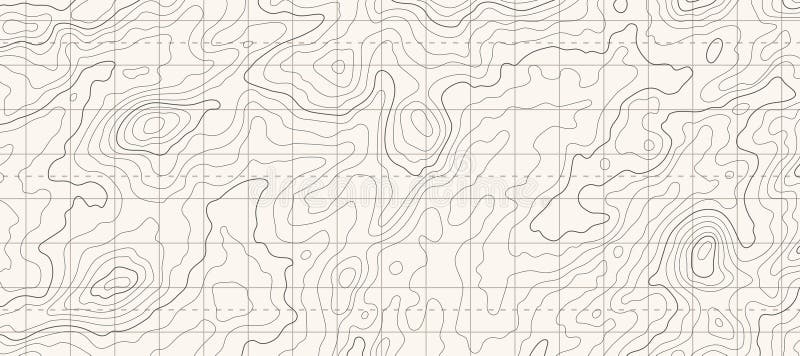 Topographic Map Patterns, Topography Line Map. Outdoor Vector ...