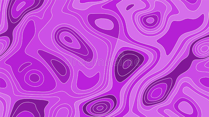 Topographic Map Seamless Pattern. Vector Background Violet Tile Stock ...