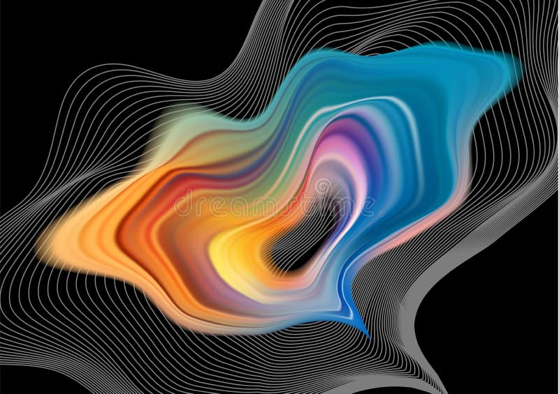 Topographic Map Seamless Pattern. Vector Background Violet Tile Stock ...