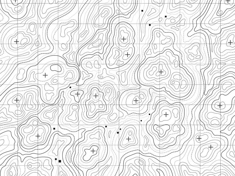 Vector Abstract Topography Map Banner. Topographic Contour Background ...