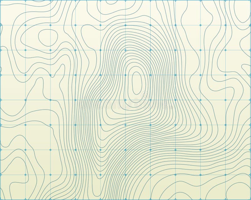 Topographic Map The Stylized Height Of The Topographic Contour In Lines And Contours Stock