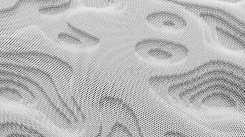 Topographic Map, Terrain Like Abstract Backdrop. Fractal Background ...