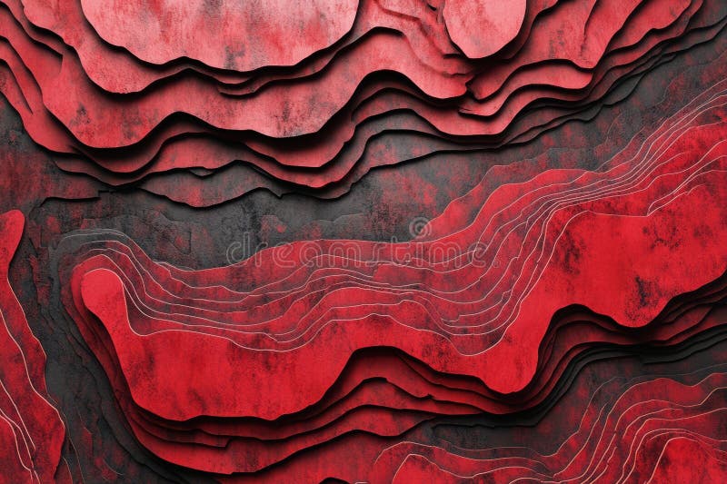 Topographic Map Texture Resembling Muscle Structures with Abstract ...