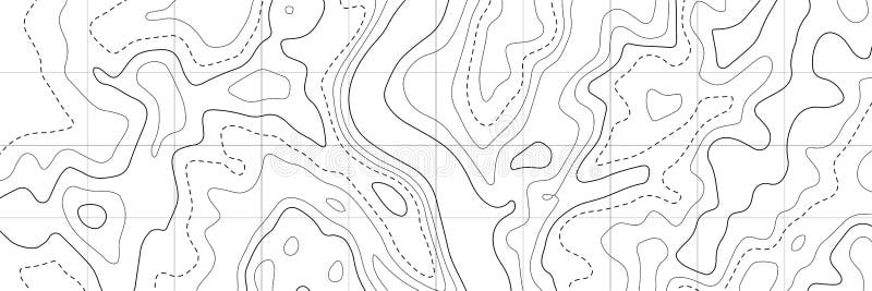 Topographic Map. Topographical Background. Linear Graphics. Vector ...
