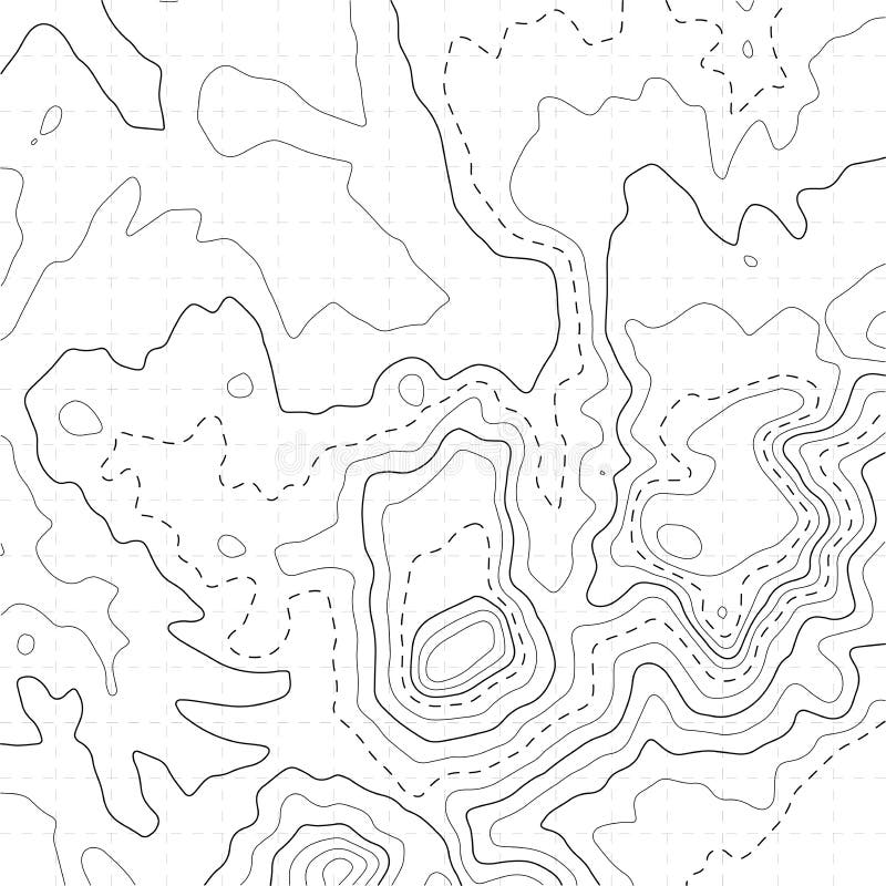 Topographic Map. Topographical Background. Linear Graphics. Vector ...