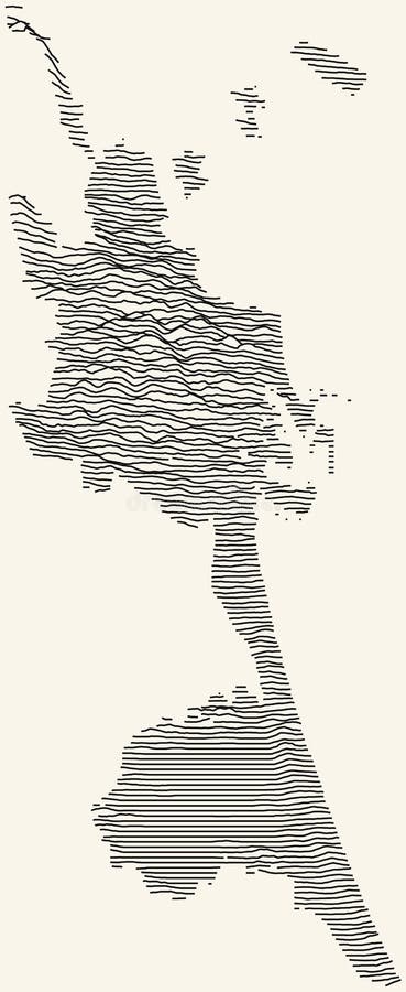 Topographic Map of Valencia, Spain Stock Vector - Illustration of ...