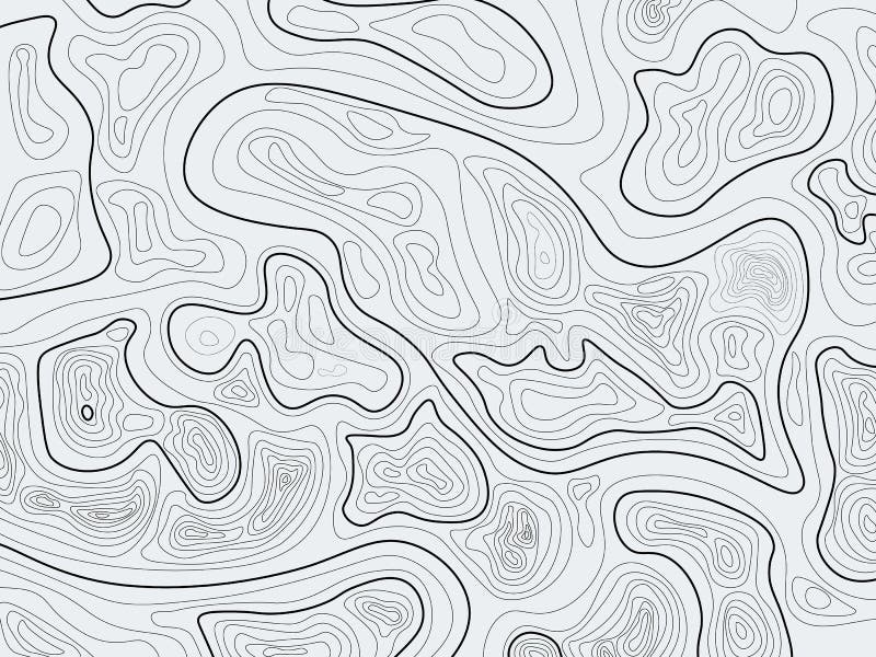 Topographic Map. Vector Geographical Concept with the Lines of the ...