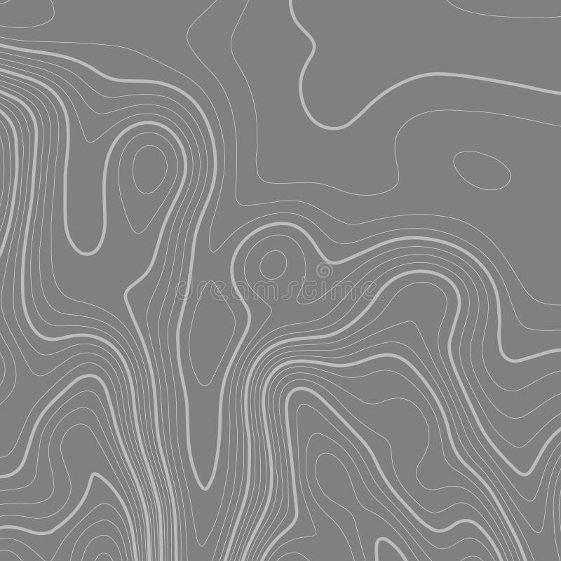 Abstract Paper Cut Shapes. Topographic Map on White Background. Topo ...