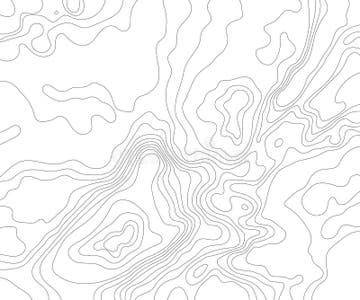 Topographic Map on a White Background. Stock Vector - Illustration of ...