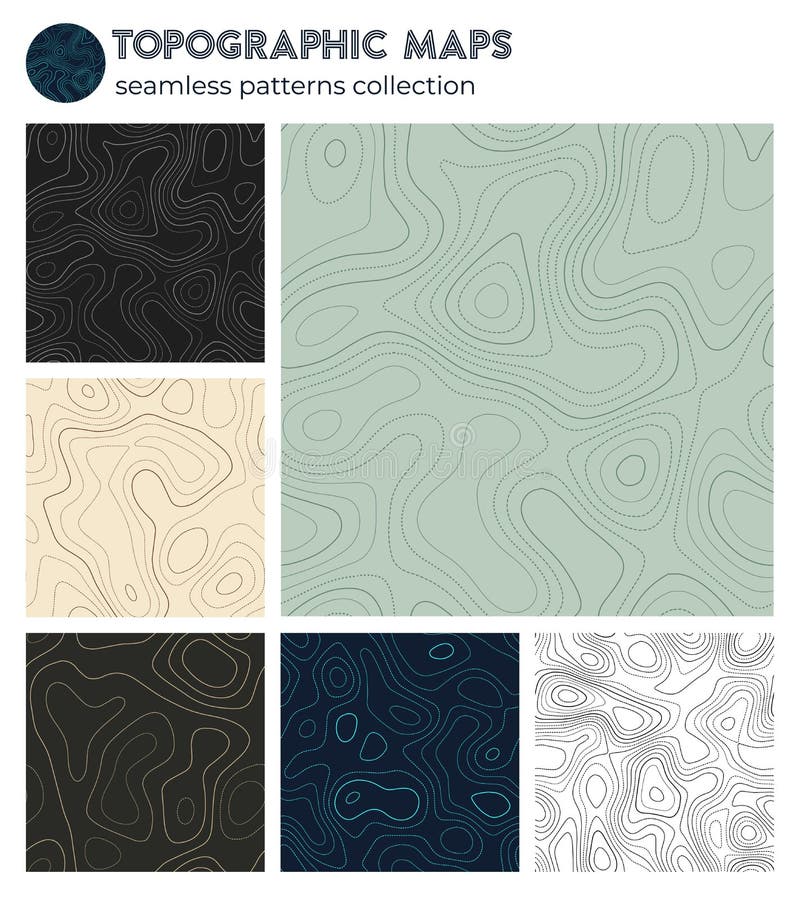 Topographic Patterns Stock Illustrations – 483 Topographic Patterns ...