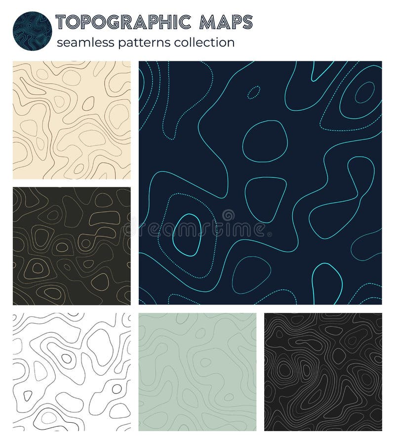 Topographic Map of Treasure Island Stock Illustration - Illustration of ...