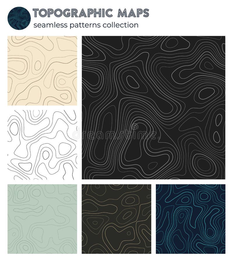 Topographic Patterns Stock Illustrations – 483 Topographic Patterns ...
