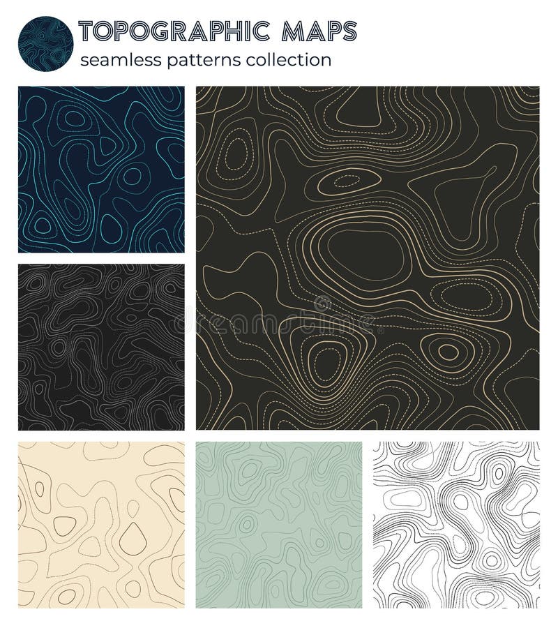 Topographic Patterns Stock Illustrations – 483 Topographic Patterns ...