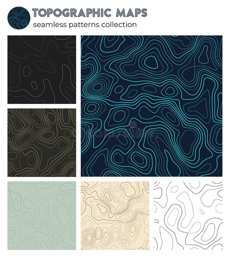 Topographic Patterns Stock Illustrations – 483 Topographic Patterns ...