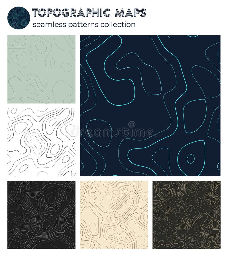 Topographic maps. stock vector. Illustration of cover - 185349842