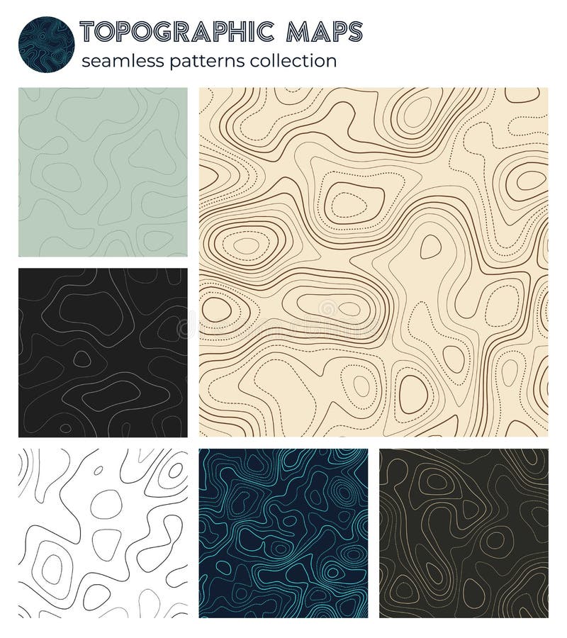 Topographic maps. stock vector. Illustration of outline - 217079860