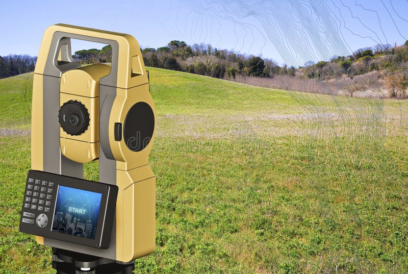 Topographic Survey of an Hilly Terrain, Level Curves and 3D Rendering ...