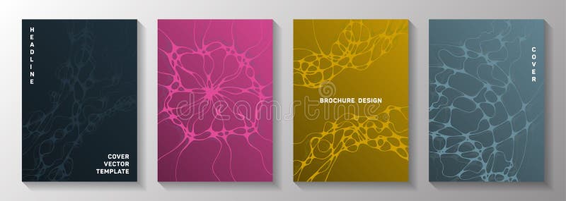 Topographic Survey Idea Abstract Vector Covers. Dynamic Curve Lines ...