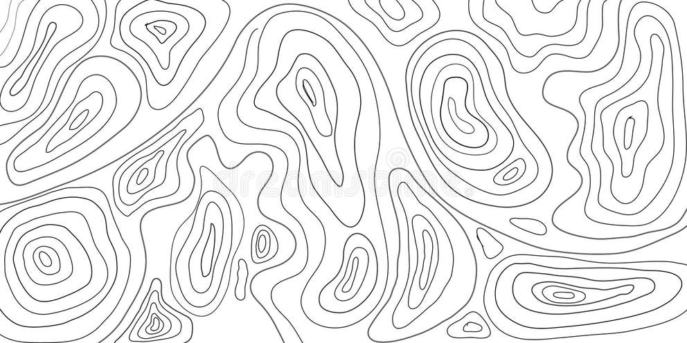 Topographic Vector Map Pattern. Abstract Mountain Terrain Map ...