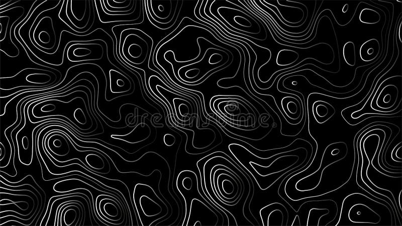 Topographic Map. Topographical Background. Vector Illustration Linear ...