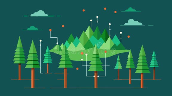 A Topographical Data Forest Where the Varying Heights and Shapes of the ...