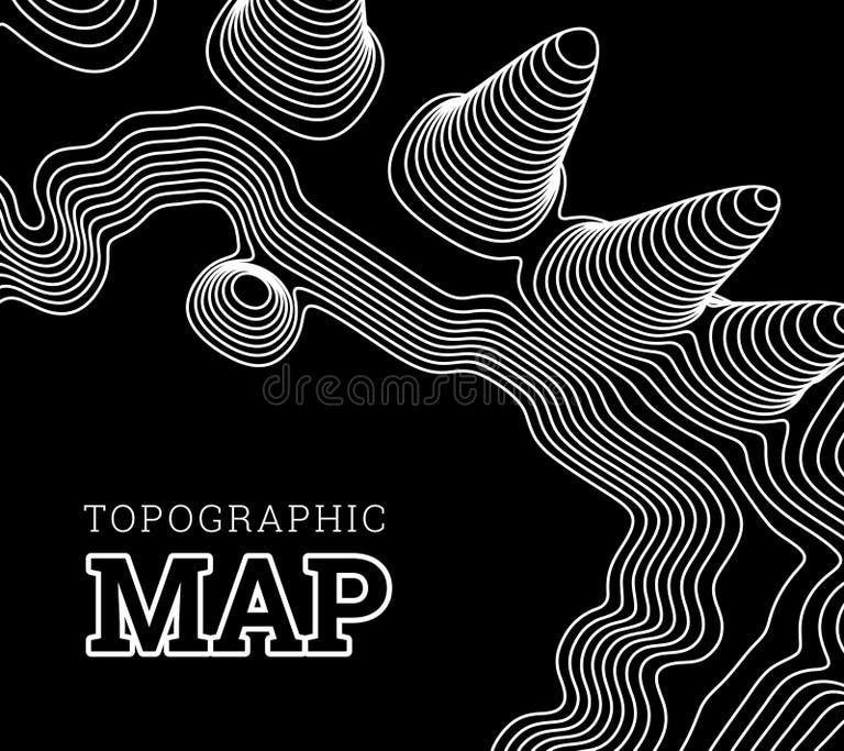 Topographical Map of the Locality, Vector Illustration Stock Vector ...