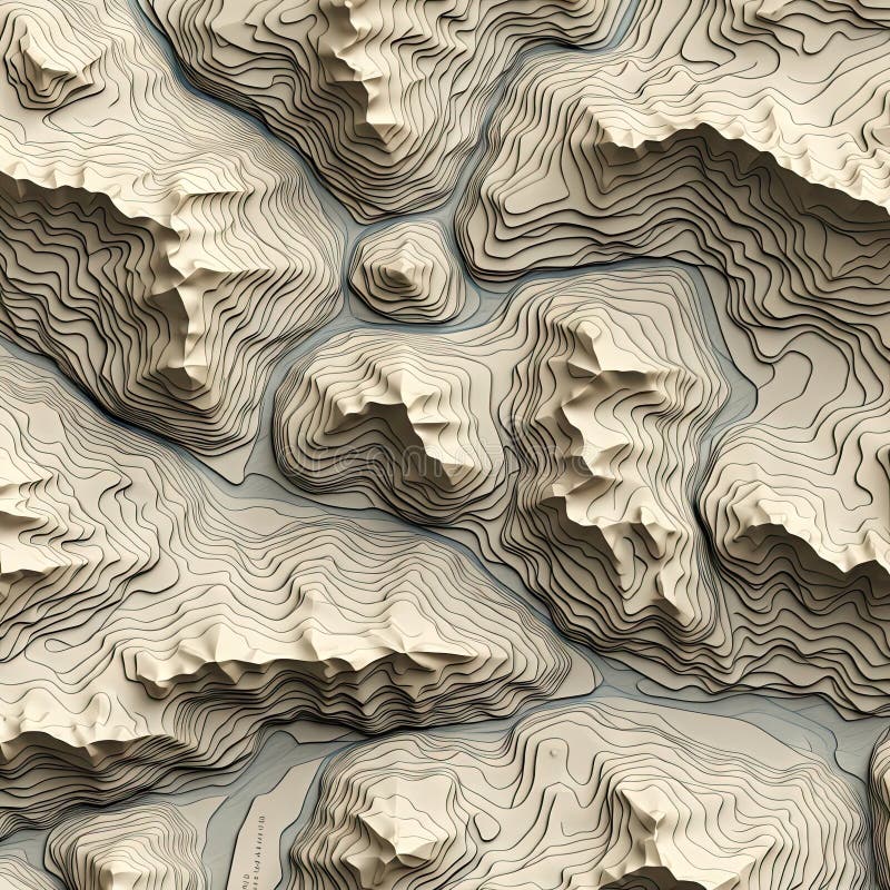 Topographical Map Texture Artistic Illustration Stock Image - Image of ...