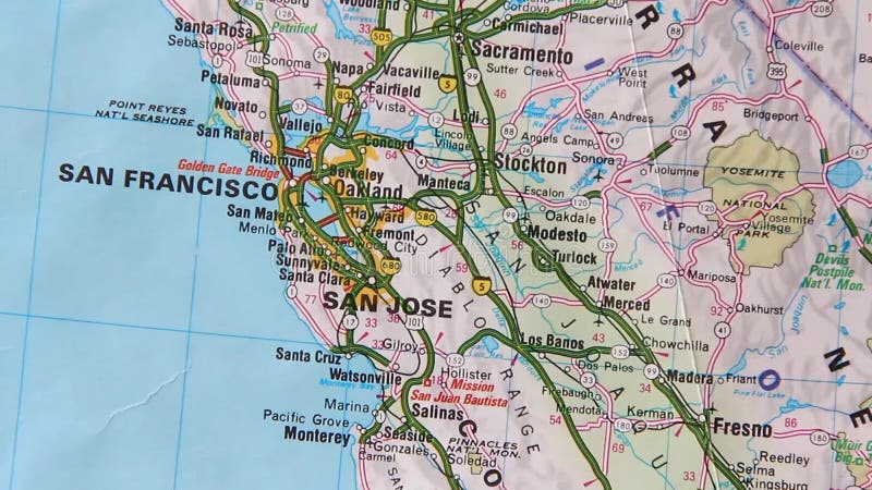 Topographical Map of the USA. Western Seaboard Stock Footage - Video of ...