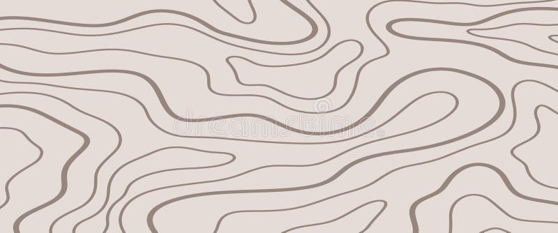 Topography Map Background. Wavy Abstract Pattern Stock Illustration ...