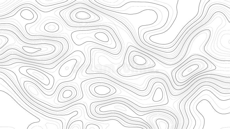 Topography Map Background Vector Geographic Contour Map Stock