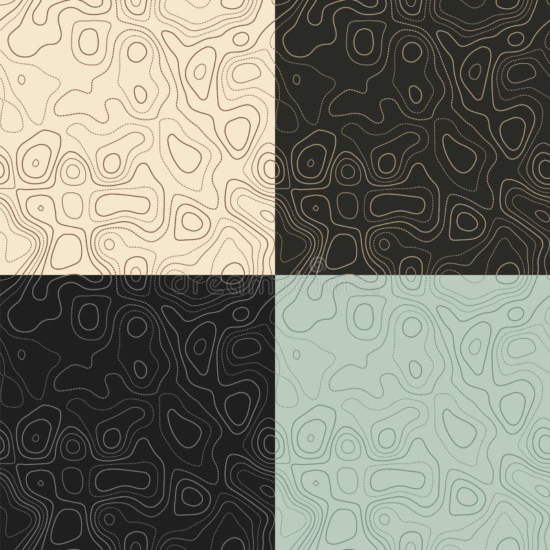 Topography patterns. stock vector. Illustration of cartography - 213809977