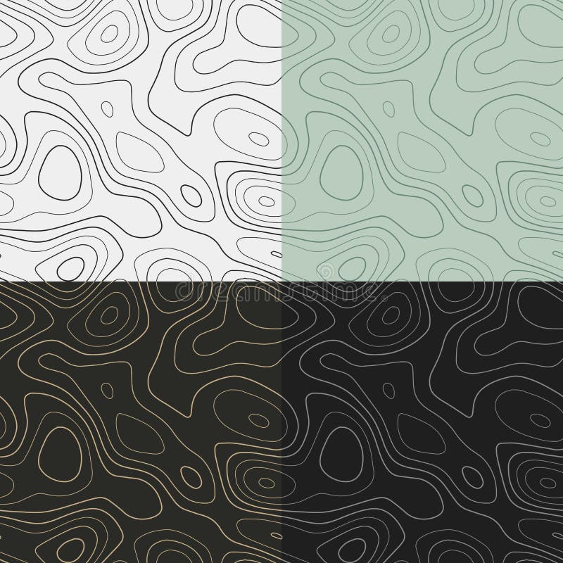 Topography patterns. stock vector. Illustration of carpet - 213336292